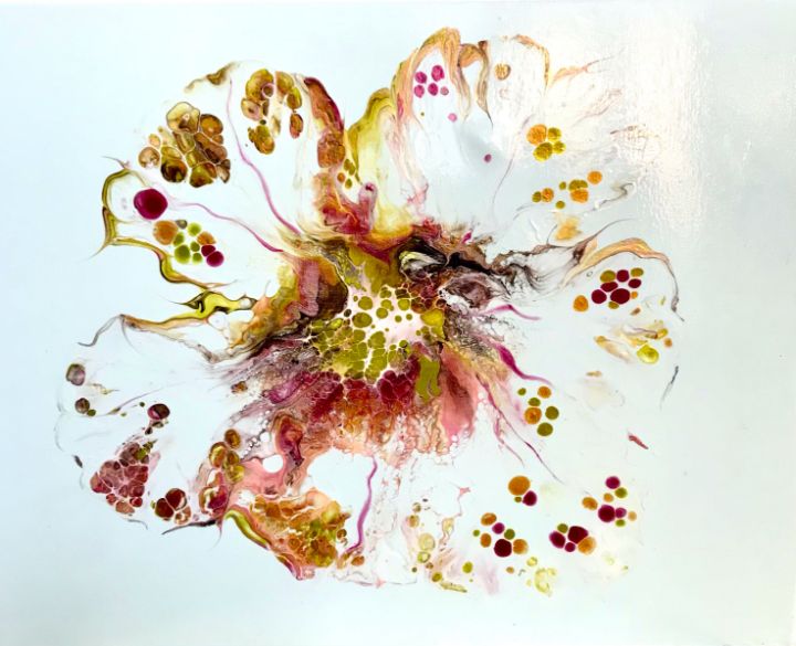 Flower - Cadence of color - Paintings & Prints, Abstract, Irregular ...