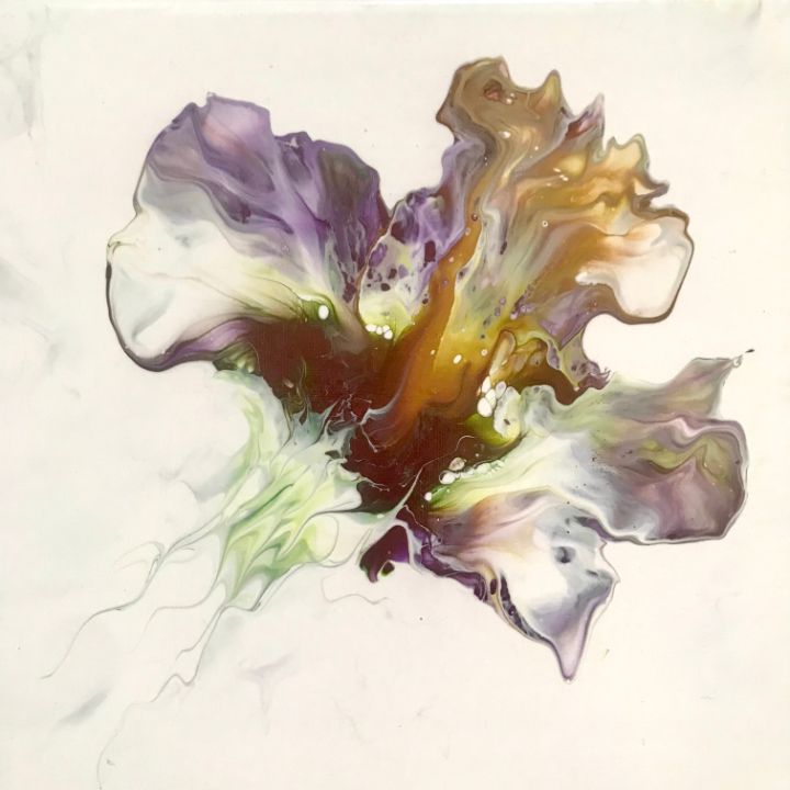 Flower - Cadence of color - Paintings & Prints, Abstract, Irregular ...