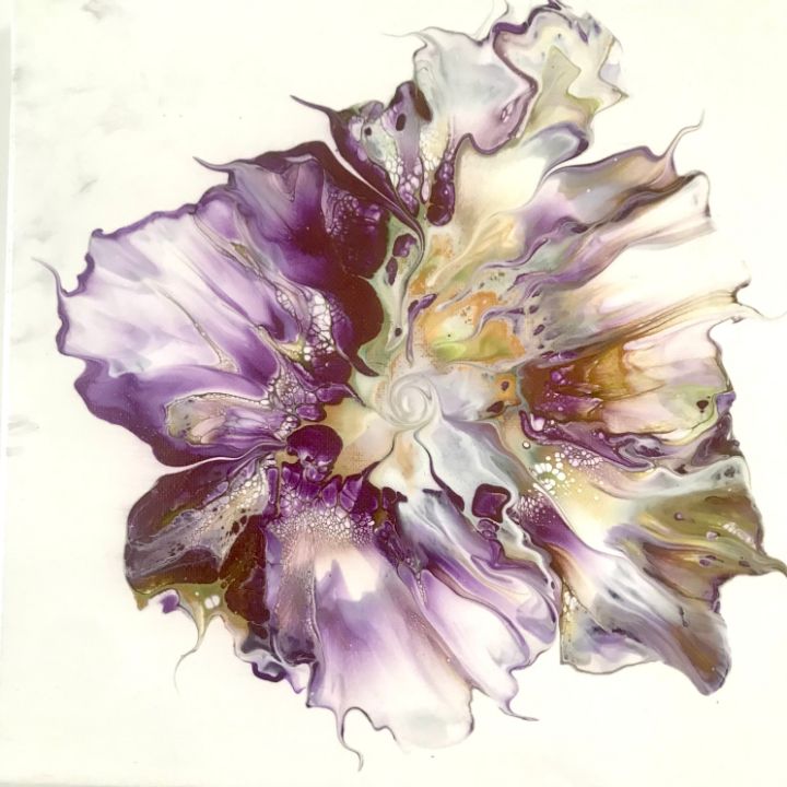Flower - Cadence of color - Paintings & Prints, Abstract, Irregular ...