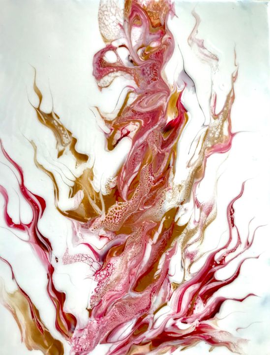 Flames - Cadence of color - Paintings & Prints, Abstract, Irregular ...