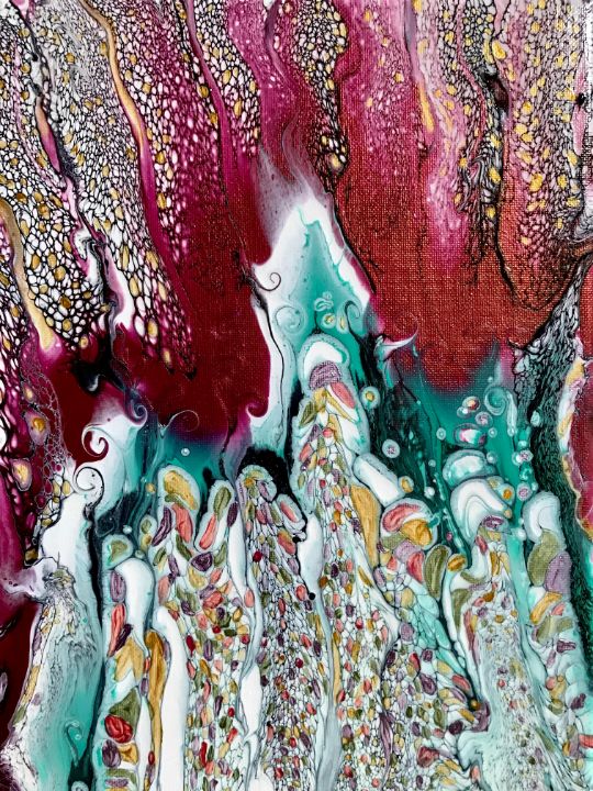 Flames - Cadence of color - Paintings & Prints, Abstract, Movement - ArtPal