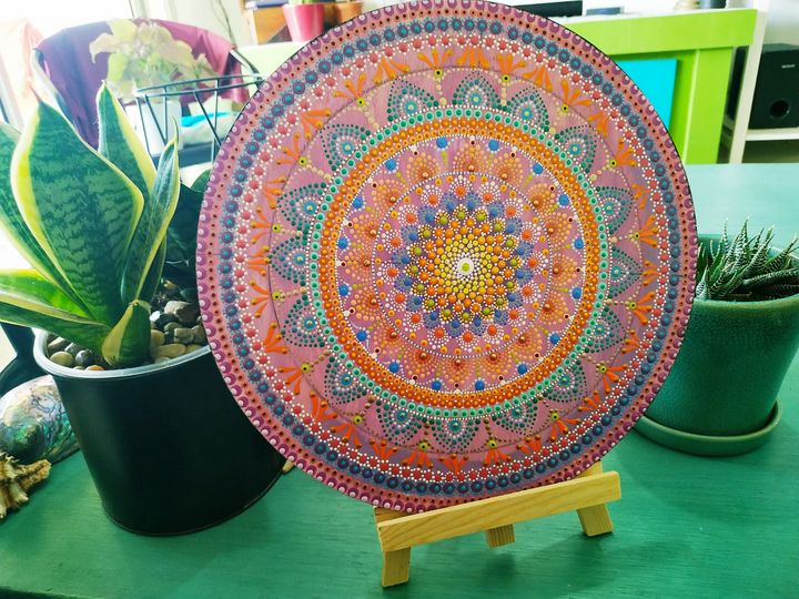 Rare Mandala, Sanskrit Yantra - Dreams Made of Dots-Pointillism ...