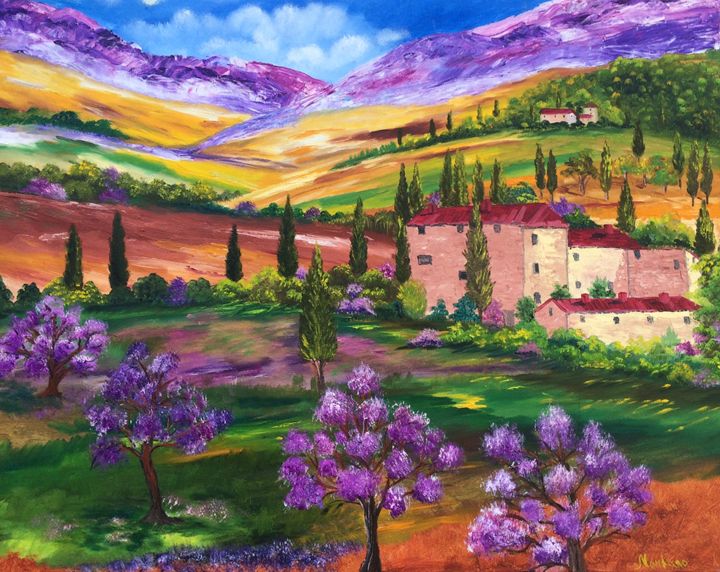 Tuscany spring - Inna Montano fine art - Paintings & Prints, Landscapes ...