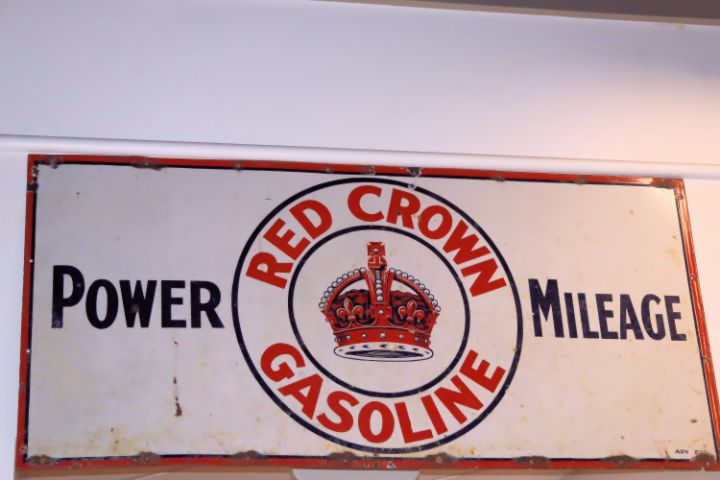 Vintage Red Crown Gasoline Sign - Jan Campbell Fine Art - Photography ...