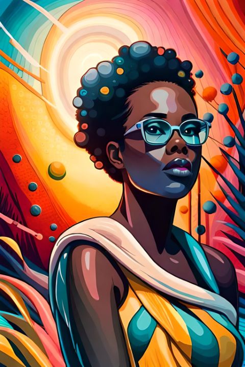 Amani, the Marine Policy Analyst - Julles Artsy Studio - Paintings ...