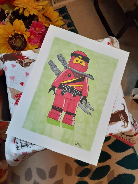 Lego Ninja Illustration Drawing - Punisherdecalshop - Drawings ...