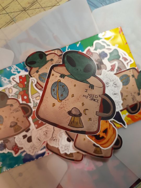 I need My Space Alien Sticker - Punisherdecalshop - Crafts & Other Art ...