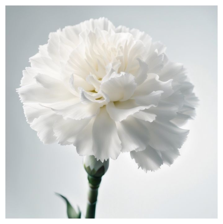 White Carnation Flower on Grey - It's Digitally Me - Photography ...