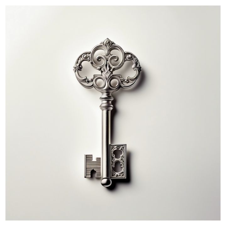 Silver Key with Intricate Designs - It's Digitally Me - Photography ...