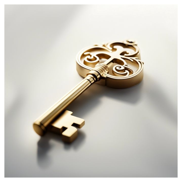 Golden Key with Intricate Designs 2 - It's Digitally Me - Photography ...
