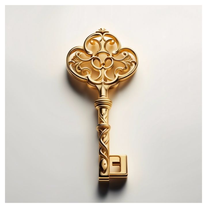 Golden Key with Intricate Carvings 3 - It's Digitally Me - Photography ...