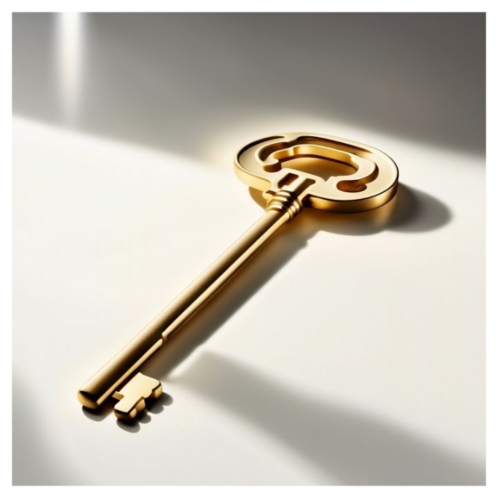 Golden Key on White Surface c - It's Digitally Me - Photography, Still ...