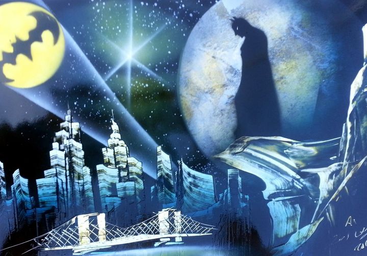 Gotham City - Joy Of Spray Painting - Paintings & Prints, People ...