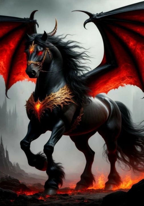 Devil Steed - Ghost Light Studio - Digital Art & AI, Fantasy ...