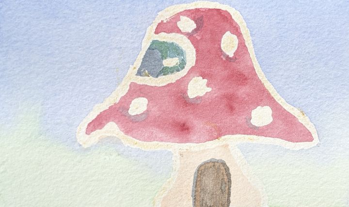 Mushroom House - Magpie Arts - Paintings & Prints, Fantasy & Mythology ...