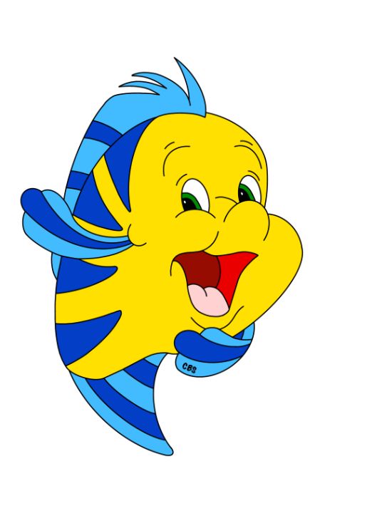 Flounder - Christine's Artwork - Digital Art & AI, Entertainment ...