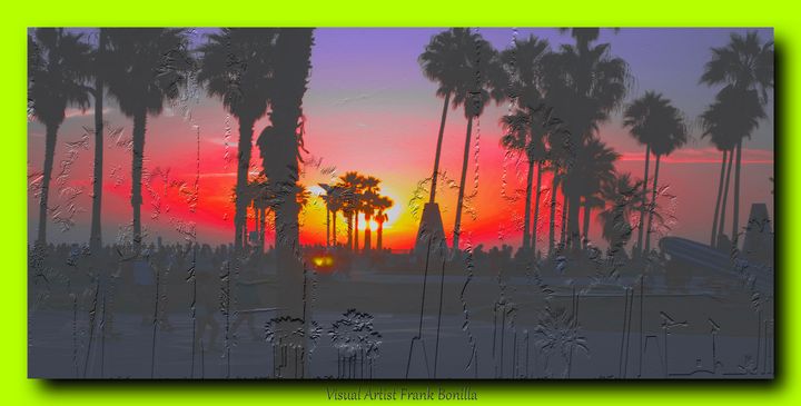 Shelter In Art / Beach Sunset - Visual Artist Frank Bonilla - Digital ...