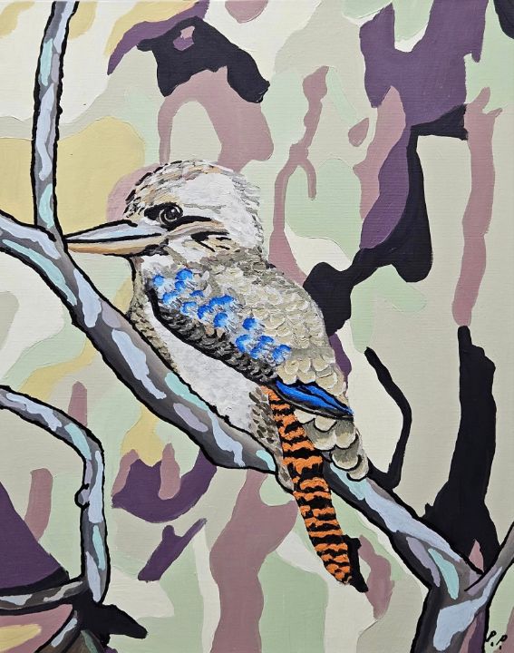 Mr Kookaburra - peter pickett - Paintings & Prints, Animals, Birds ...