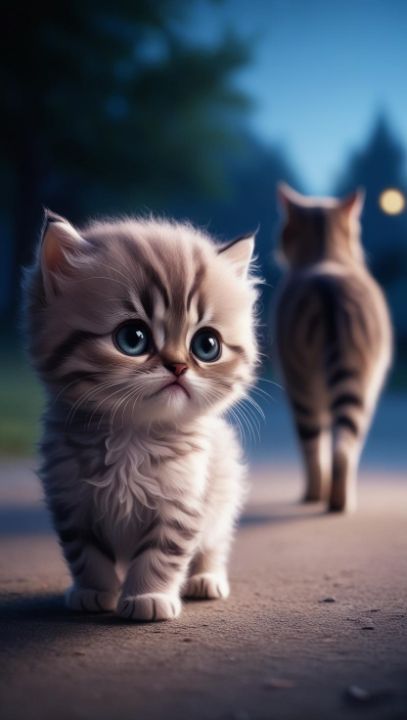 Hi Bye Mama Cat - MikeMay - Digital Art & AI, Animals, Birds, & Fish ...