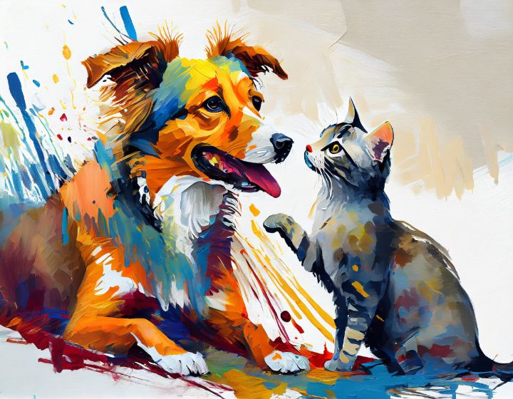 Pet Friends - pixel2art - Digital Art & AI, Animals, Birds, & Fish ...