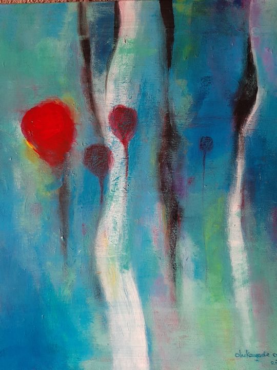 Wild Roses - Kay - Paintings & Prints, Landscapes & Nature, Lakes ...