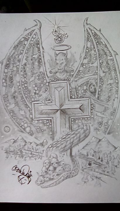 Devil Dragon - Sketch shed - Drawings & Illustration, Fantasy ...