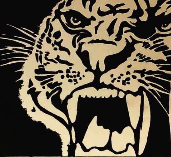 Ink Tiger - Picasso Evergreen01 - Drawings & Illustration, Animals ...