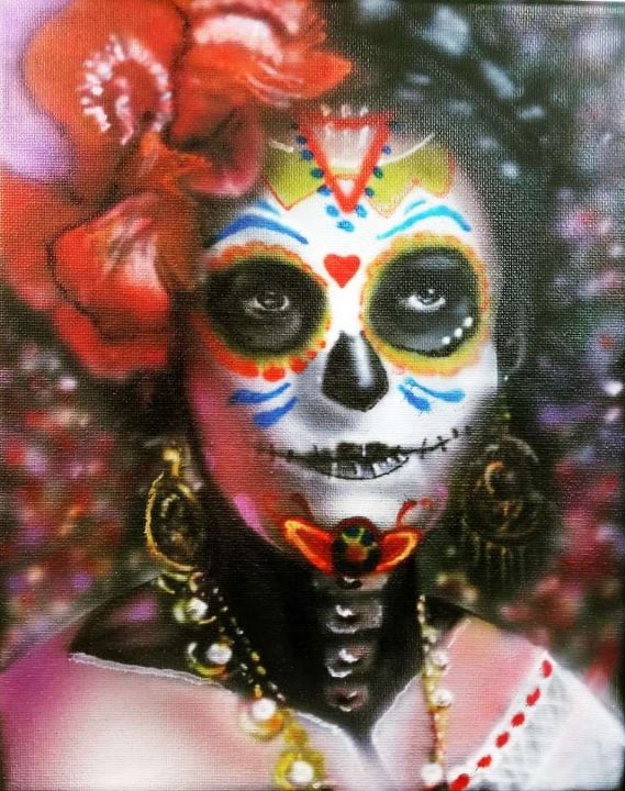 Dia De Los Muertos - Joseph Marquez Art - Paintings & Prints, People ...