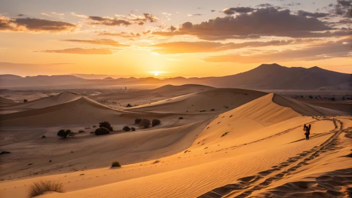 Golden Desert Sunset – Sand Dunes - Design Tech - Digital Art & AI ...