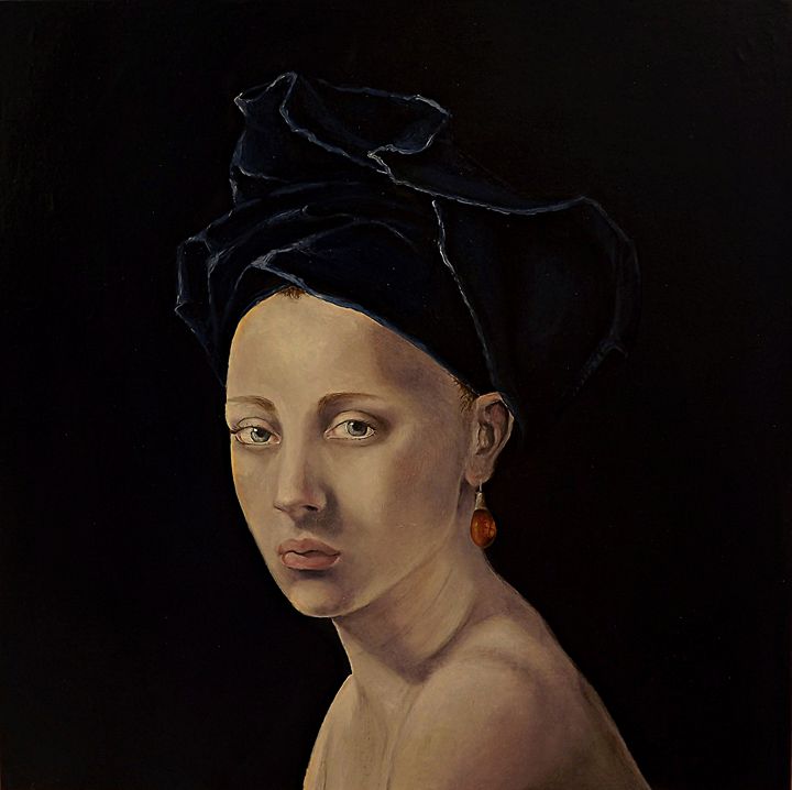 woman with pearl earring - portrait - Paintings & Prints, People ...
