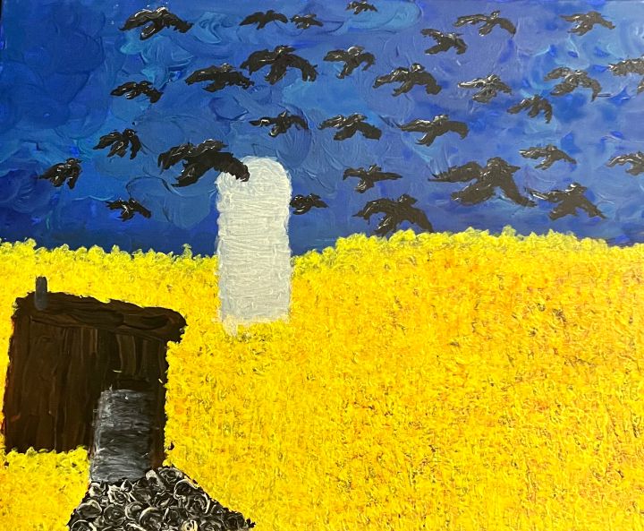 Murder of crows - Roten Design - Paintings & Prints, Landscapes ...
