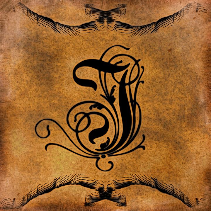 Beautiful Monogram Letter I - Calligraphy - Digital Art & AI, Still ...