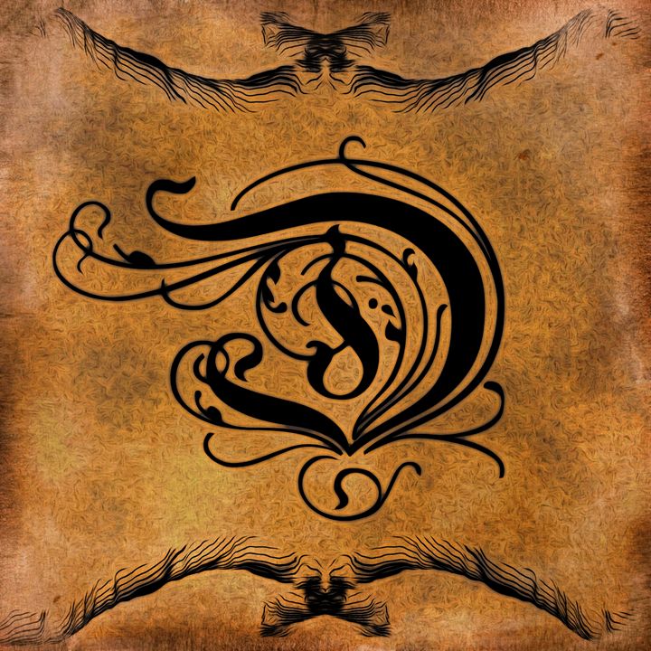 Beautiful Monogram Letter D - Calligraphy - Digital Art & AI, Still ...