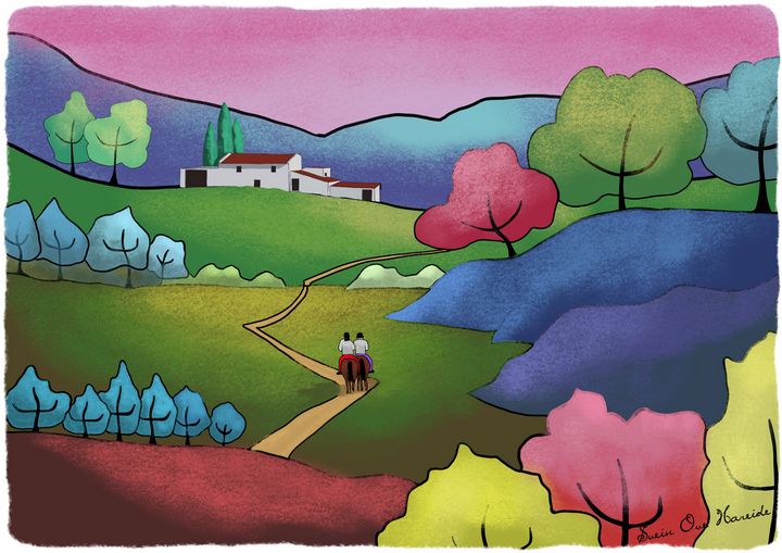 Spanish landscape 5 - HareideArt - Paintings & Prints, Landscapes ...