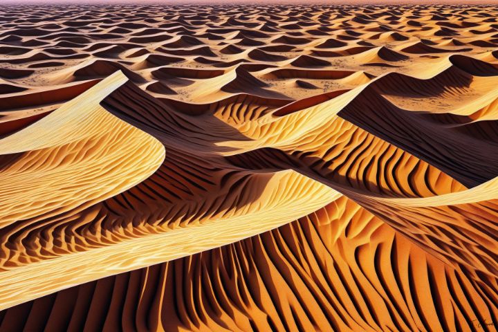 Kalahari Desert Landscape - Restored Art Studio - Paintings & Prints ...
