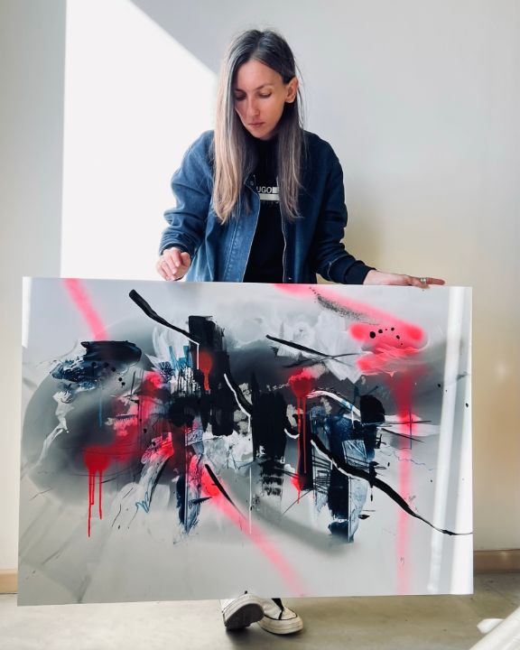 Flying City - Maria Pranka - Paintings & Prints, Abstract, Other ...