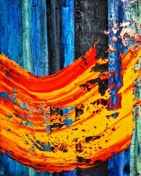 Cleanse By Fire - Robert Hollett - Paintings & Prints, Abstract, Color ...