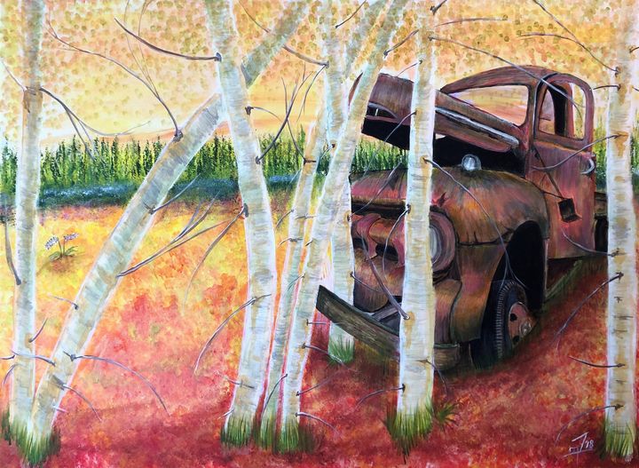 The Truck - Jennifer Lynn Steele - Canadian Artist - Paintings & Prints ...