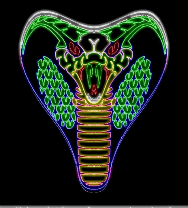 Neon Cobra - Yantras and such. - Digital Art & AI, Abstract, Other ...