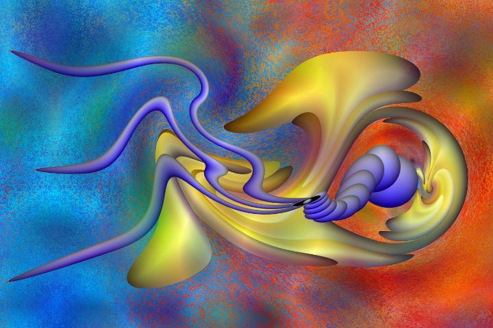 ` Golden Adoration ` - Gordon Stead - Digital Art & AI, Abstract, Other ...