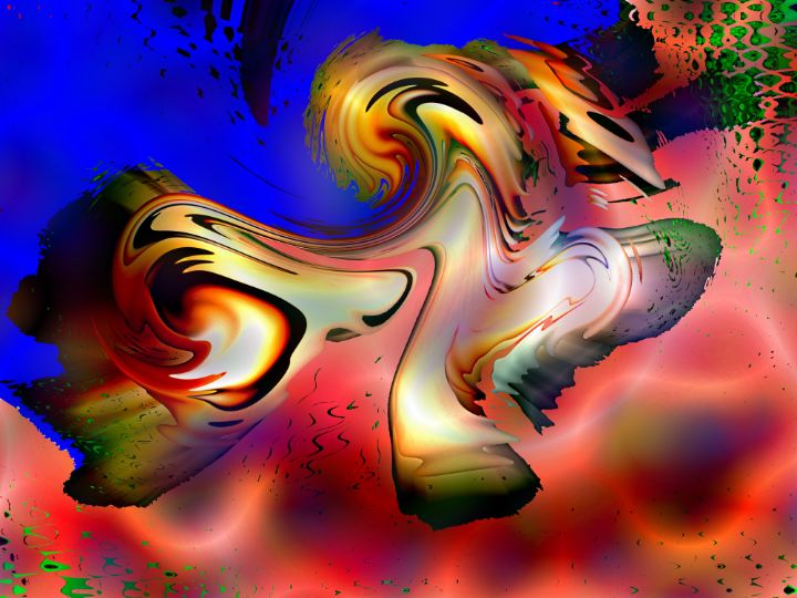 ` Desert Madness ` - Gordon Stead - Digital Art & AI, Abstract, Other ...