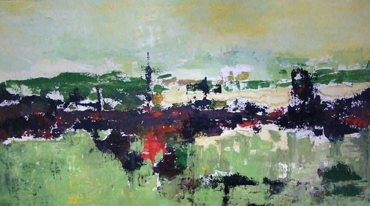 Reflections - Works by Alison - Paintings & Prints, Abstract, Landscape ...