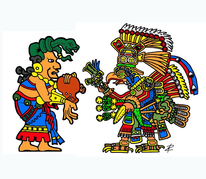 Aztecmyan - Jesse Raudales - Paintings & Prints, Abstract, Other ...