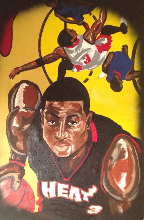 DWade - Jesse Raudales - Paintings & Prints, Sports & Hobbies ...