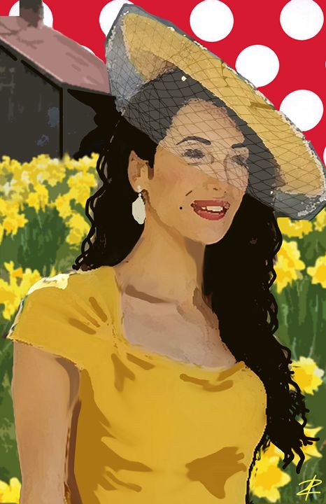 Amal Clooney by Jesse Raudales - Jesse Raudales - Paintings & Prints ...
