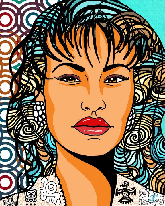 Salena Quintanilla by Jesse Raudales - Jesse Raudales - Paintings ...