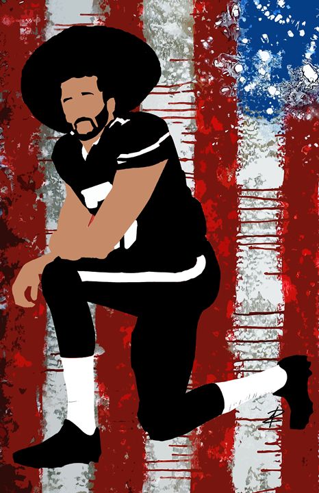 Take a Knee by Jesse Raudales - Jesse Raudales - Paintings & Prints ...