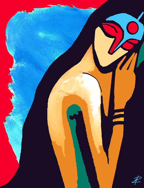 BLESSED - Jesse Raudales - Paintings & Prints, Abstract, Figurative ...