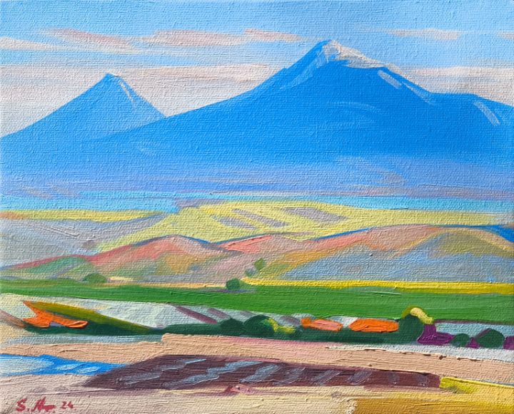Guardians of Ararat Field - Narinart Armgallery - Paintings & Prints ...