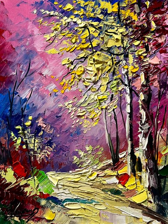 Wander Into Fall Colors - Narinart Armgallery - Paintings & Prints ...